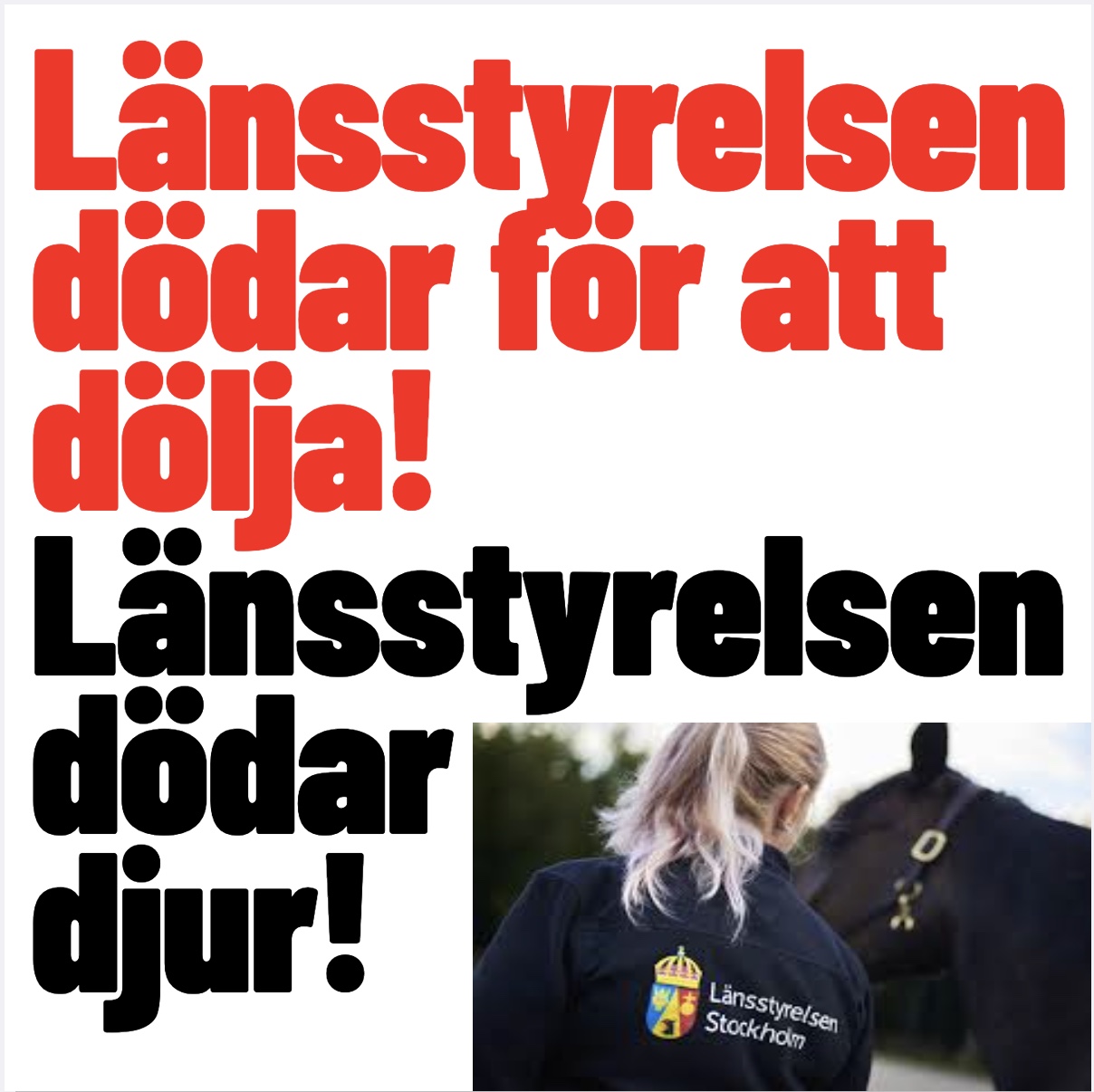 Länsstyrelsen dödar för att dölja! - Vi som ska stoppa Länsstyrelsens ...
