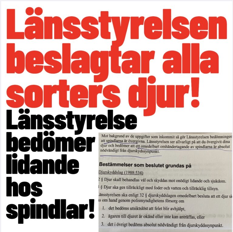 Länsstyrelsen beslagtar alla sorters djur! - Vi som ska stoppa ...